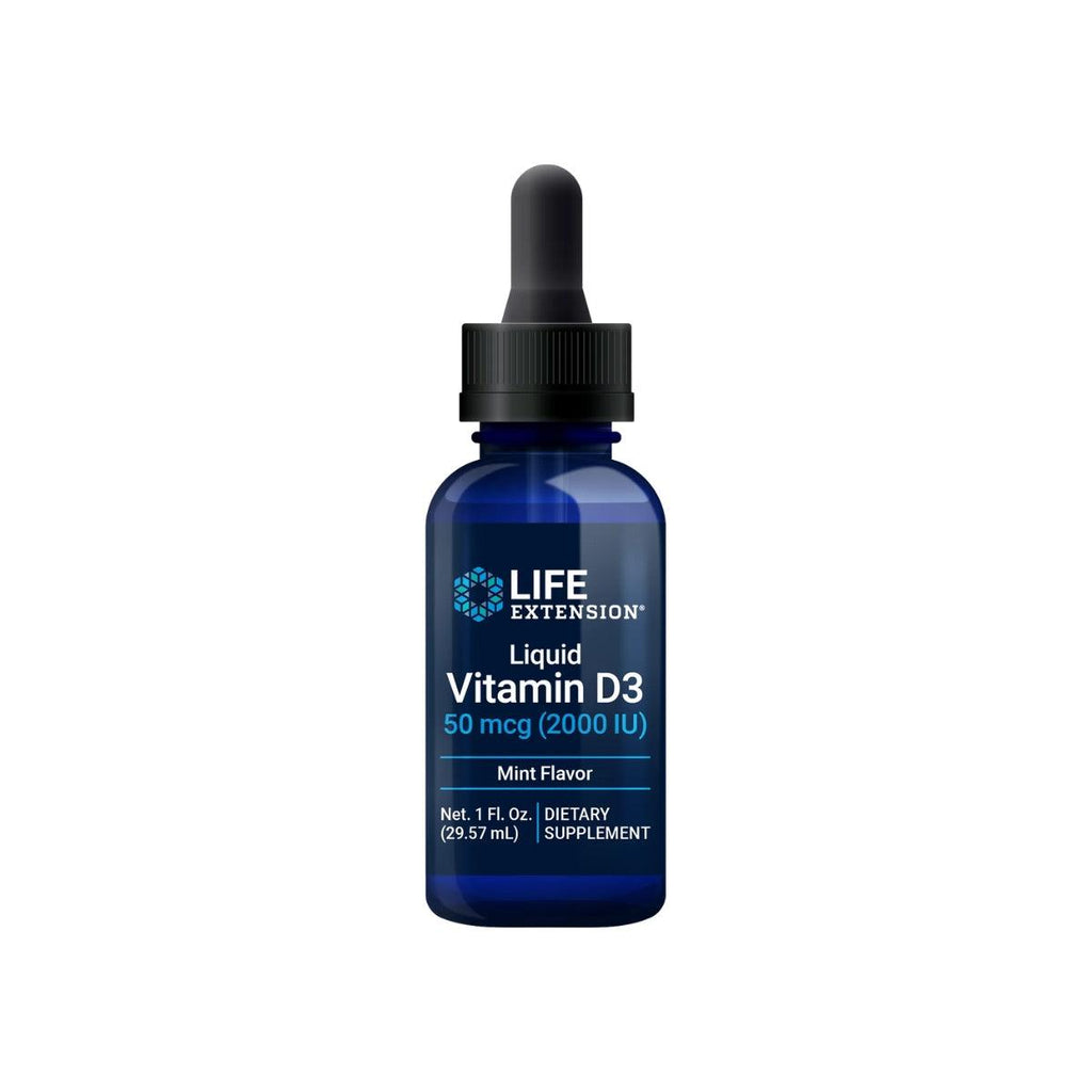 Life Extension flytende Vitamin D3 - 2000 IU (mintsmak) – Detox.no
