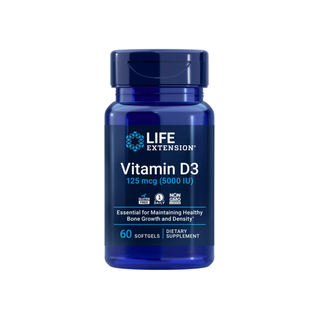 Life Extension - Vitamin D3 (5000 IU) (60 softgels) – Detox.no