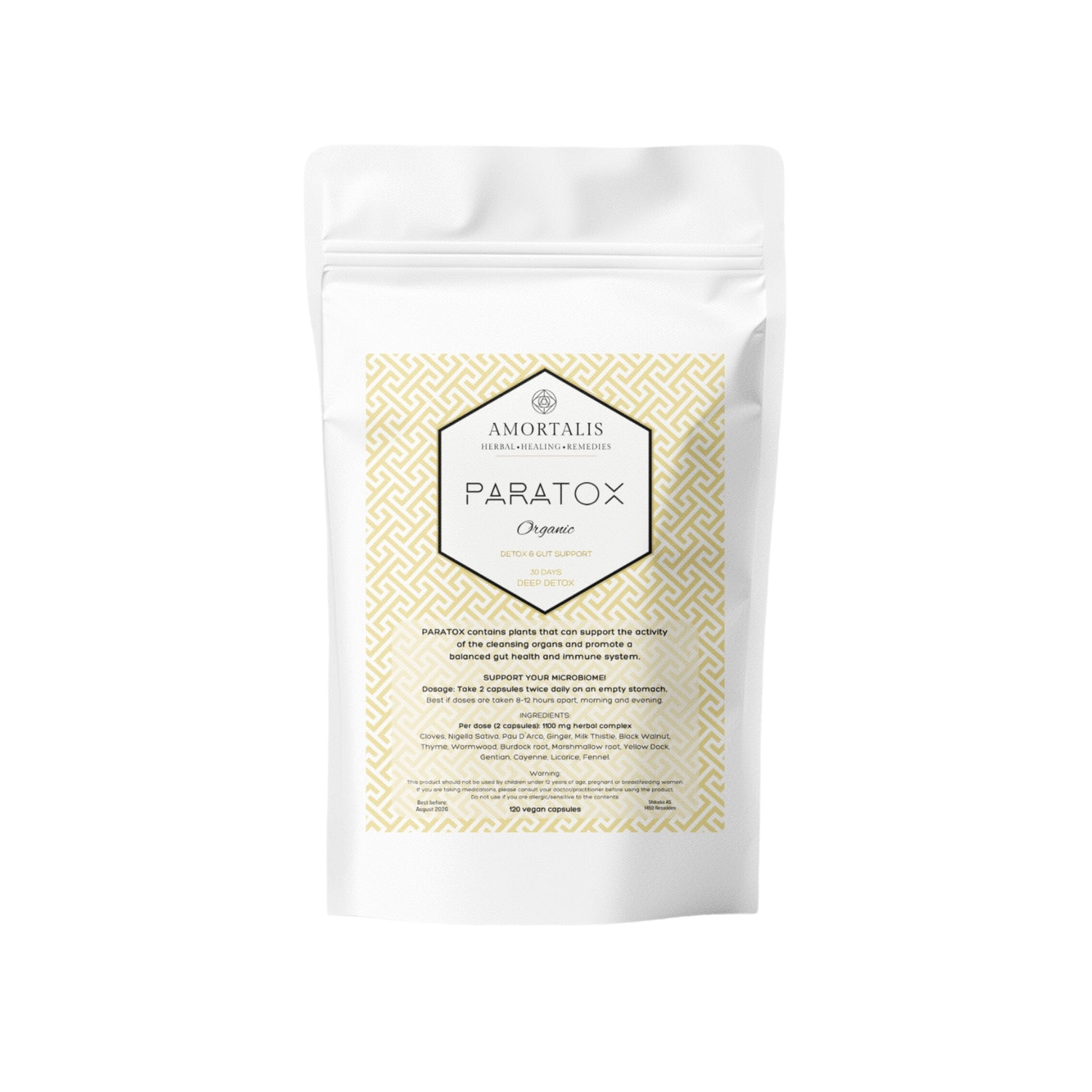 Amortalis - Paratox (120 kapsler) – Detox.no