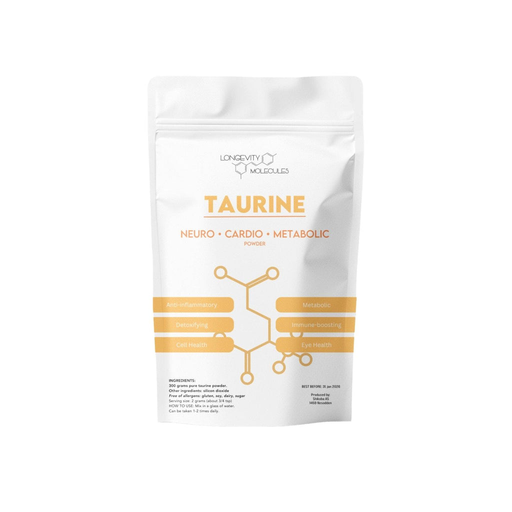 Longevity Molecules - Taurine pulver (taurin) 300g – Detox.no
